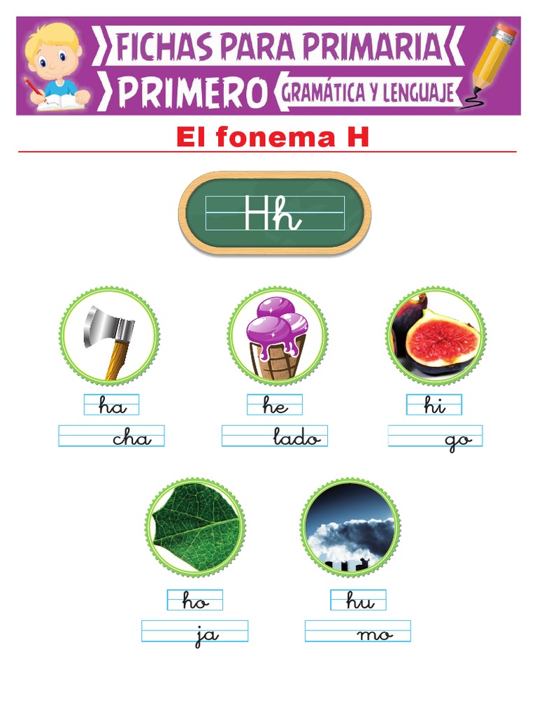 La Letra H para Primer Grado de Primaria | PDF
