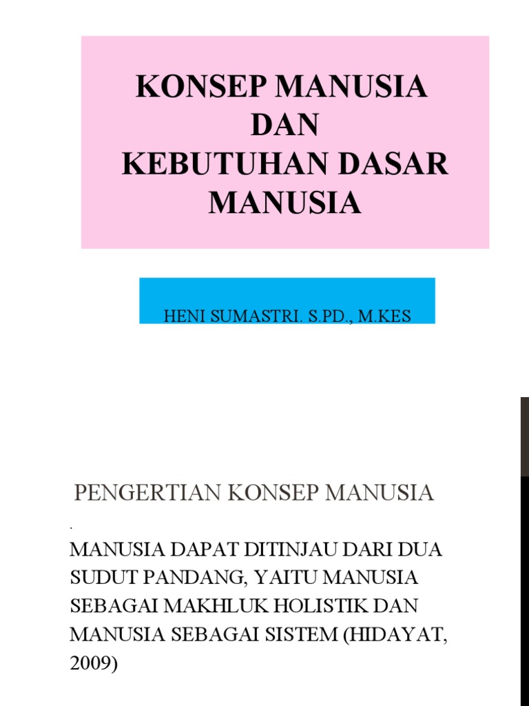 Konsep Manusia & KDM | PDF