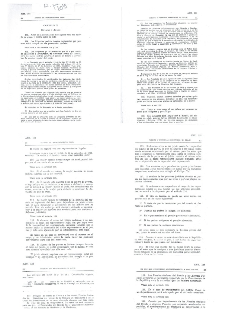 Codigo Procedimiento Civil | PDF