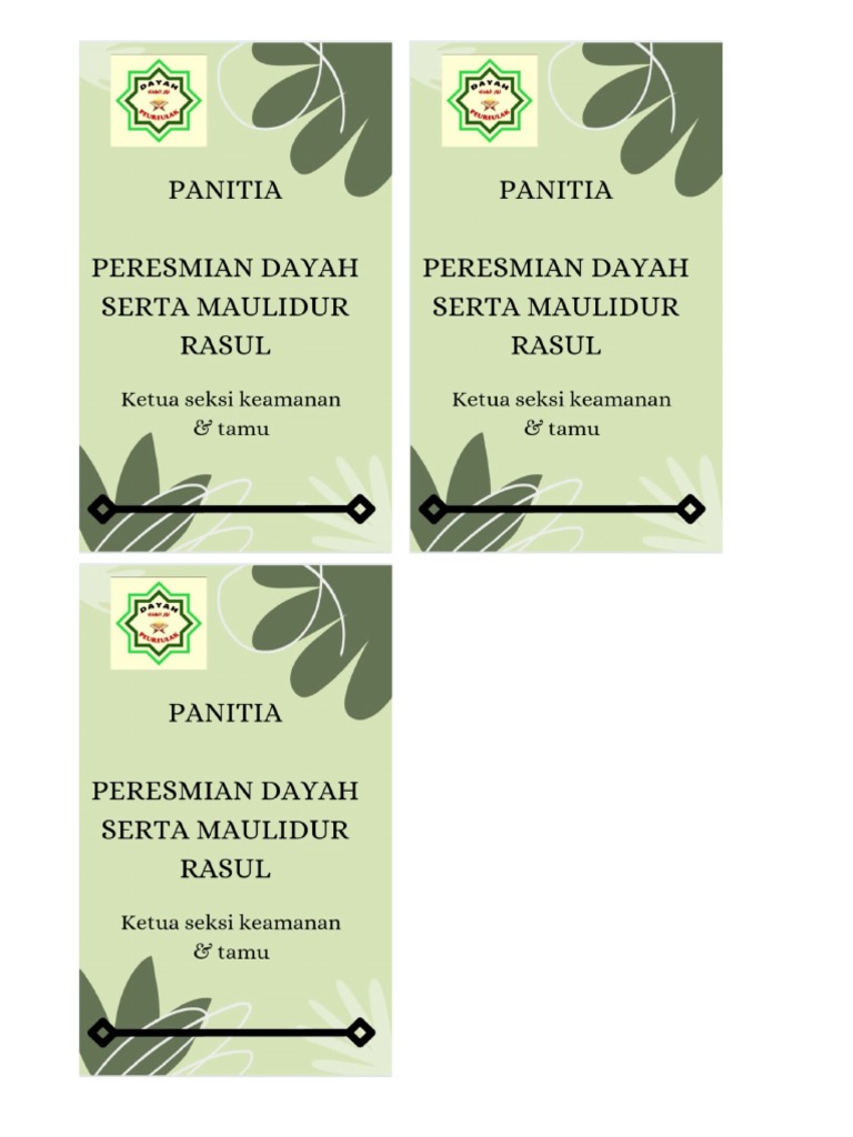 Bet Panitia | PDF