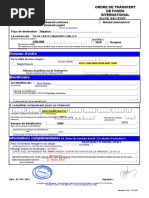 Formulaire d'ordre de virement international | PDF | Virement bancaire ...