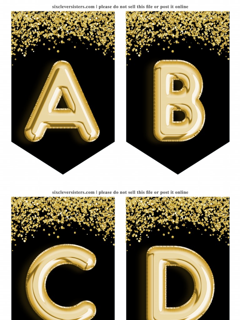 Graduation Banner Alphabet | PDF