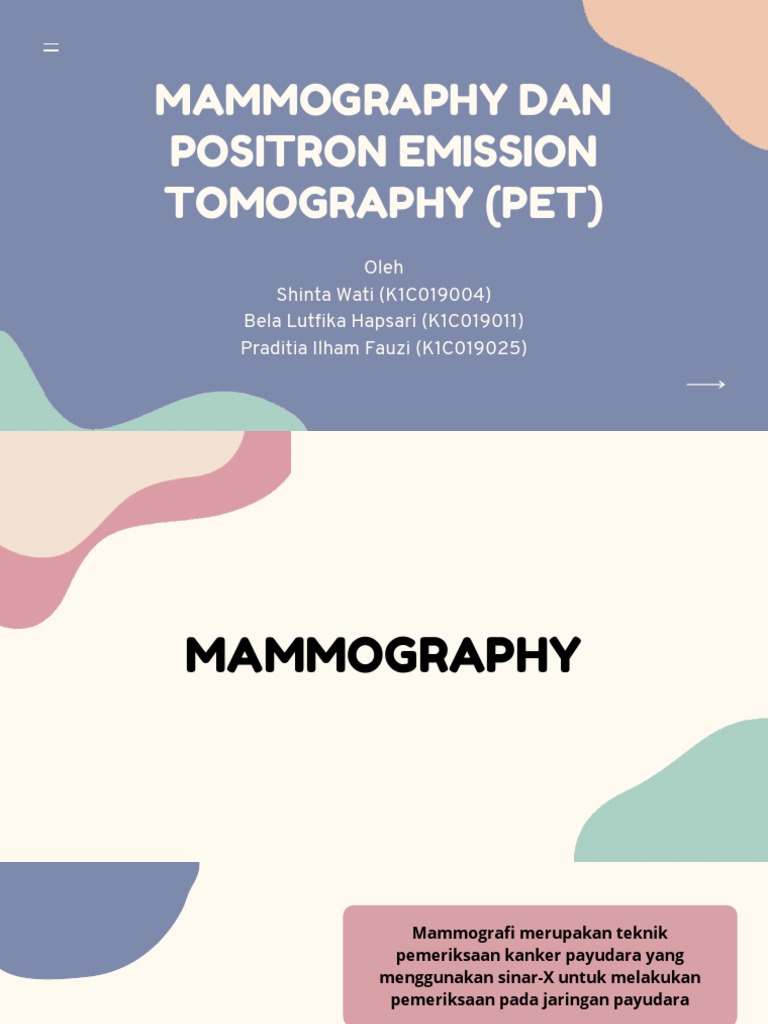 Mammography Dan Positron Emission Tomography (Pet) | PDF