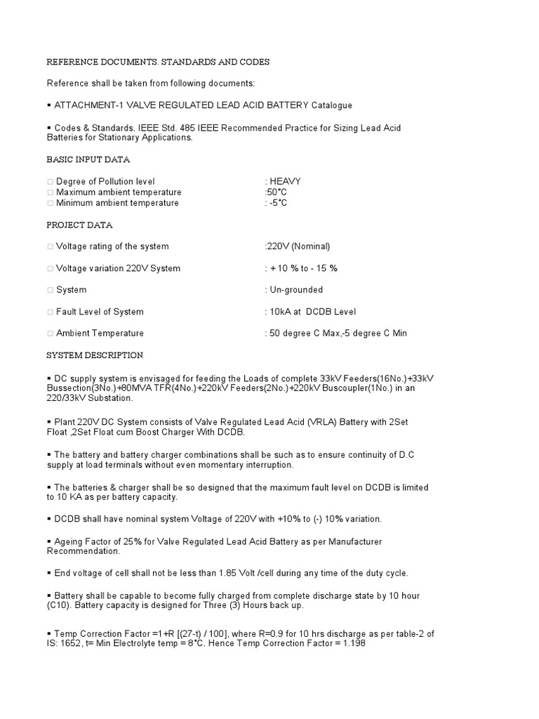 Sizing | PDF | Battery Charger | Mains Electricity