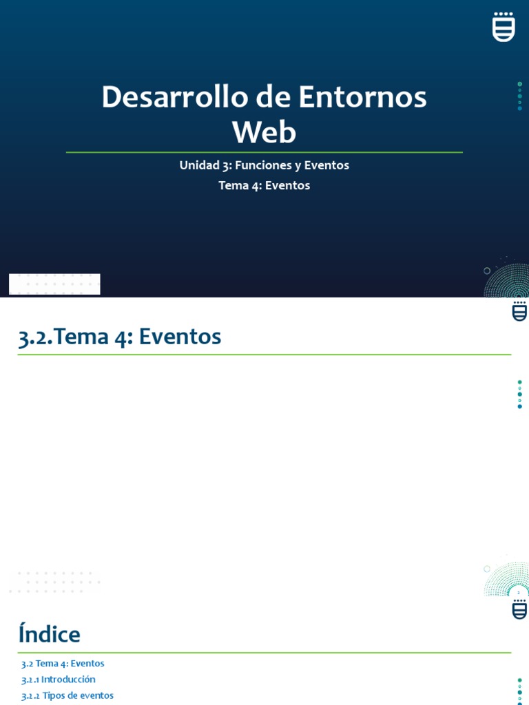 PPT 2022 00 U03 T04 Desarrollo de Entornos Web (2351) | PDF | Script Java | HTML