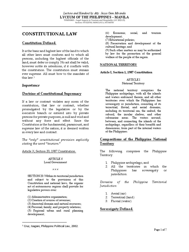 Constitutional Law Lecture | PDF | Probable Cause | Fourteenth ...
