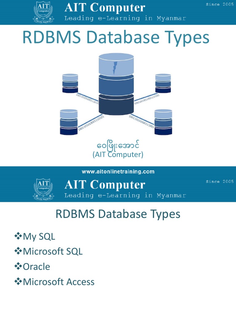 Unit 1 Database Types | PDF