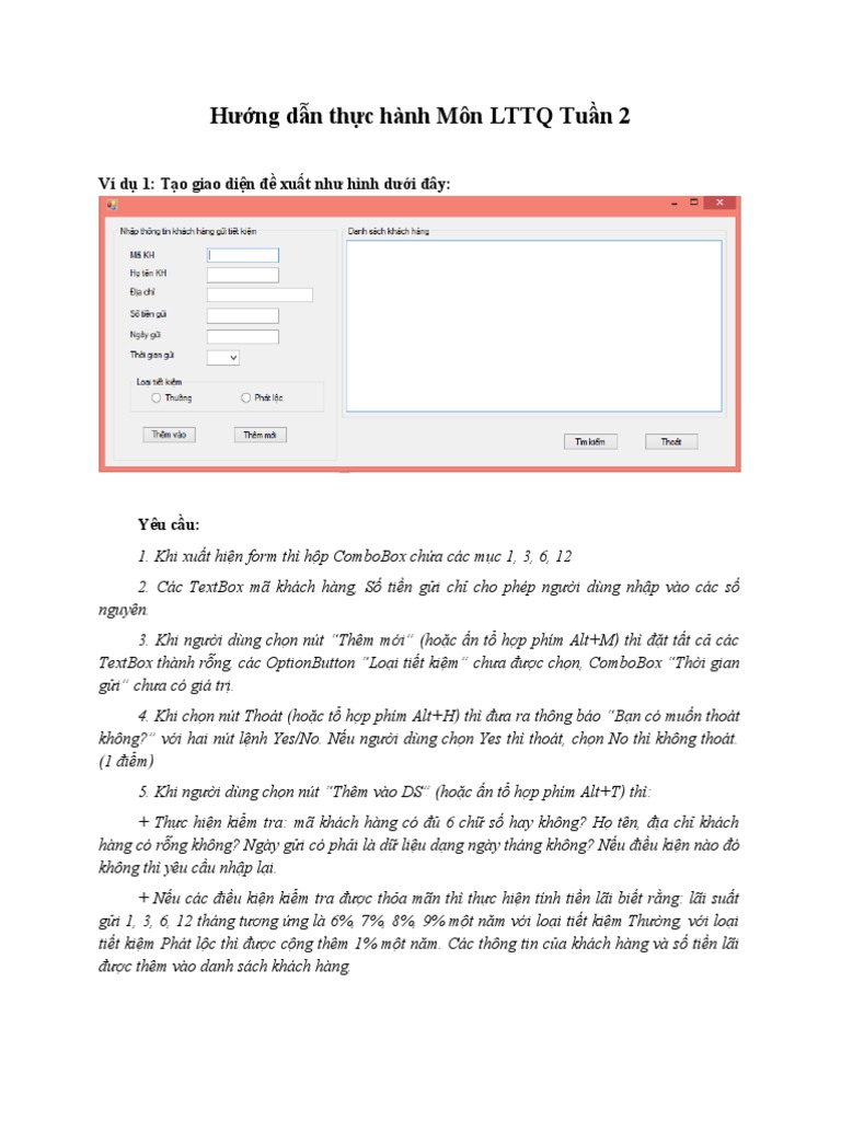 HD LTTQ 2 - Windows Form | PDF