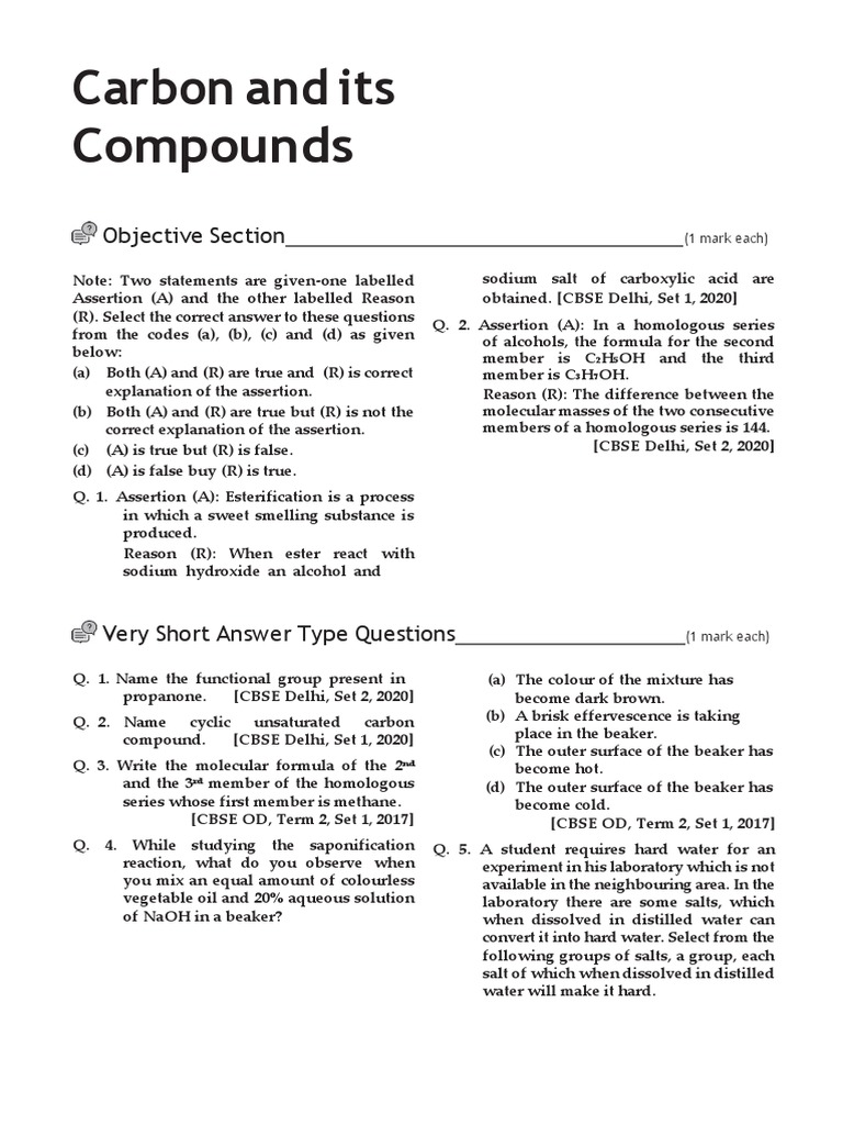 Class 10 Pyq | PDF | Chemical Compounds | Hydroxide