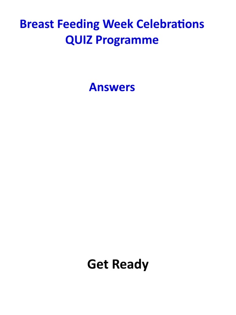 Breast Feeding Quiz | PDF | Breastfeeding | Breast Milk