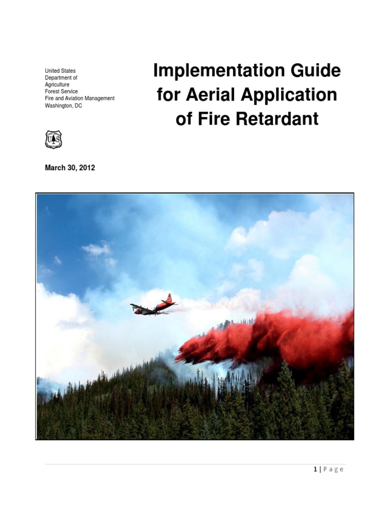 Implementation Guide For Aerial Applicationof Fire Retardant | PDF ...