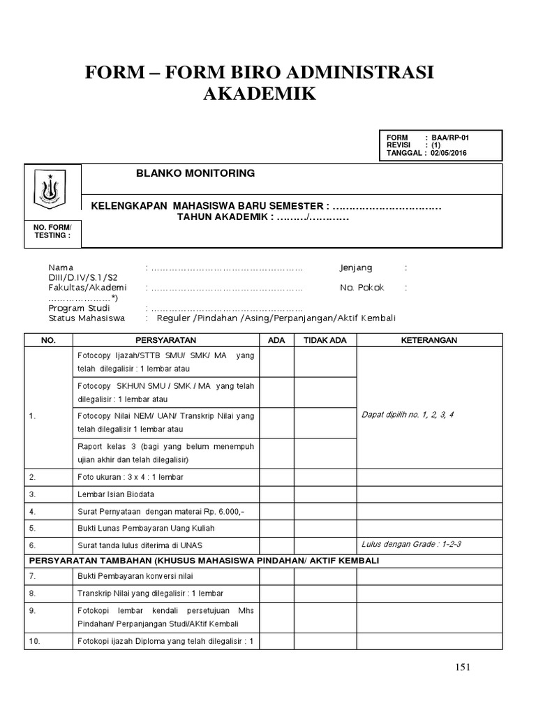 Bag - Form - Manual Mutu 2021 Rev.06 154 171 | PDF