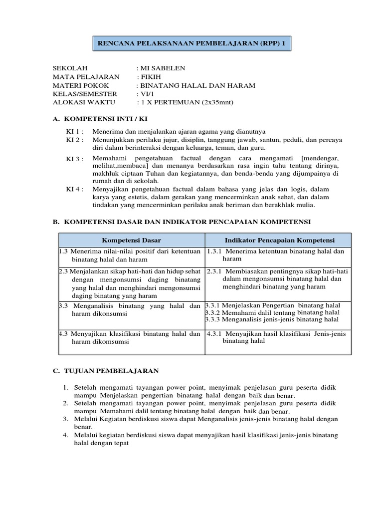 RPP Harian 27-09-2022 6332880a027af | PDF