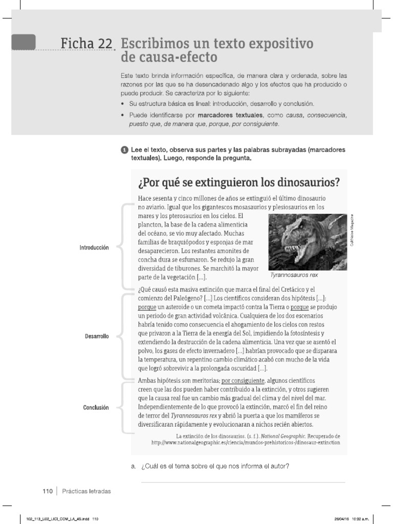 Escribimos Textos Expositivos | PDF