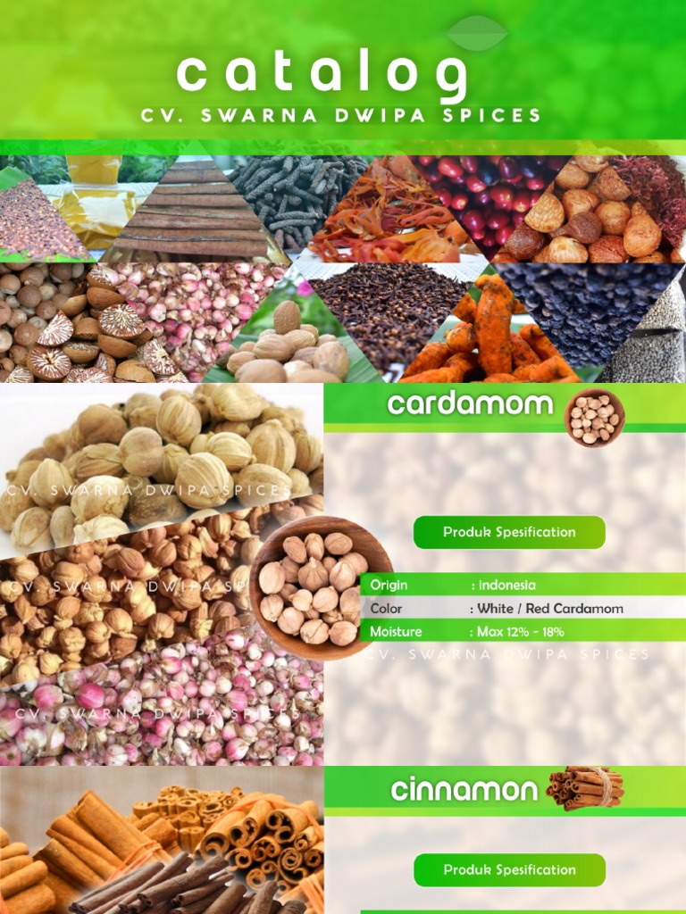 Catalog CV. Swarna Dwipa Spices-3 | PDF