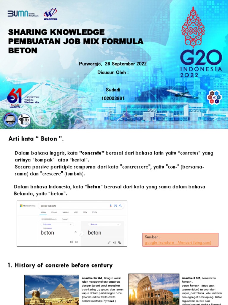 Pembuatan JMF Concrete | PDF