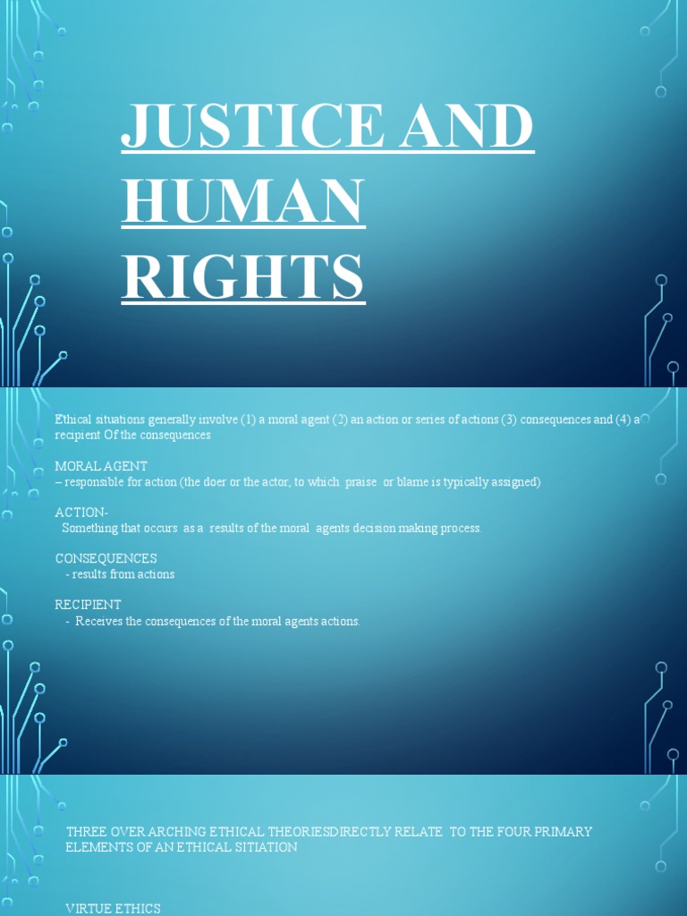 Justice and Moral Rights | PDF | Justice | Crime & Violence