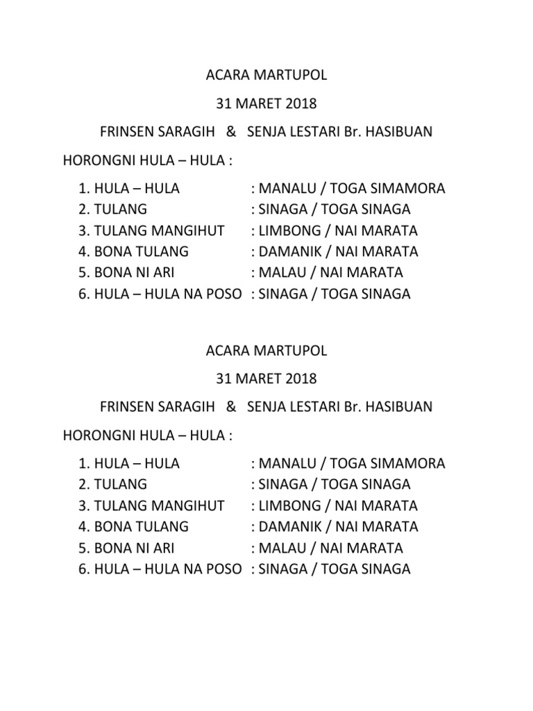 Martupol Ceremony Details and Participants | PDF | Lifestyle
