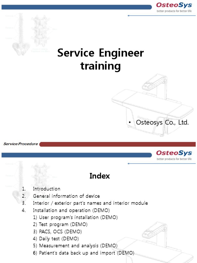 3 Osteosys DT Service Training English | Download Free PDF ...