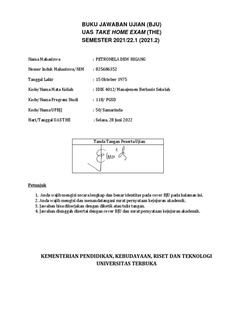 Bju Idik 4012 Petronela Dew Higang | PDF