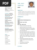 Marine CV Captain Template | PDF | Sea Captain | Yacht