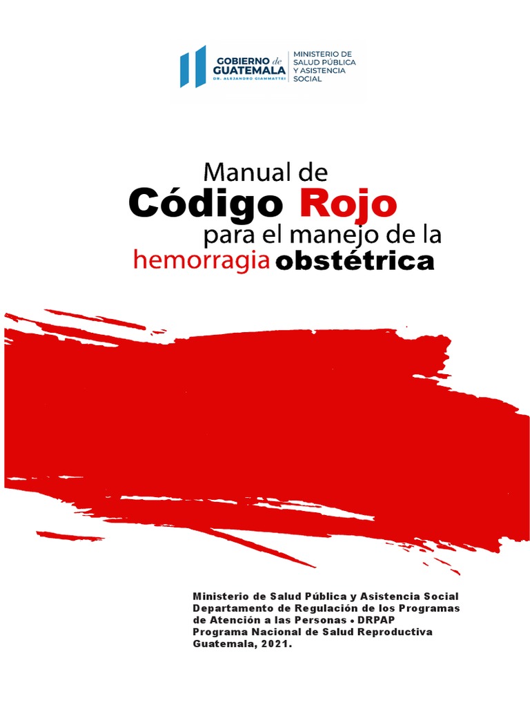 Manual de Código Rojo: Hemorragia Obstétrica | PDF | Parto | Muerte materna