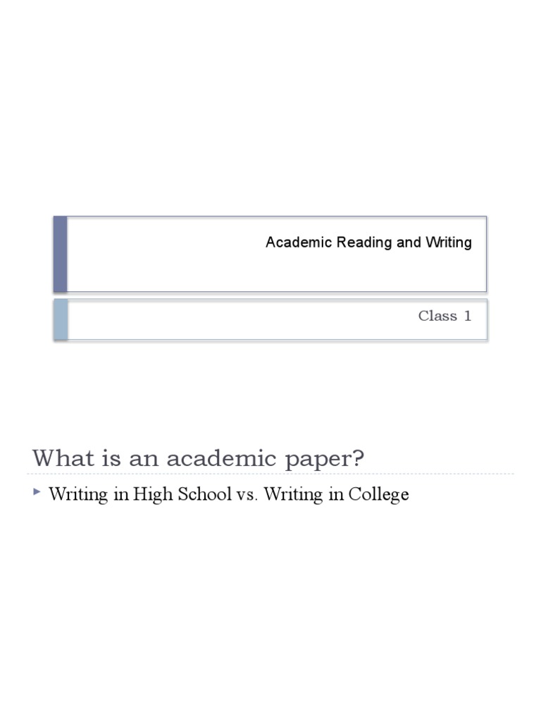 Academic English Class 1 - Student Version | PDF