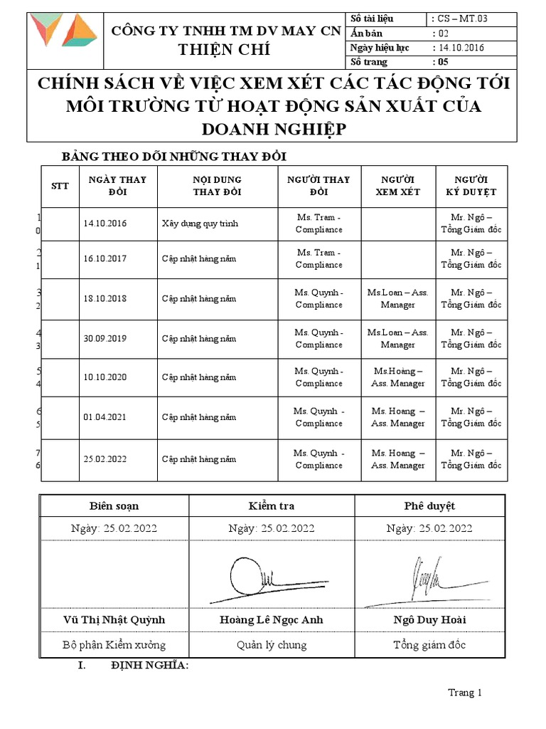 Mt.03 - Khía C NH Môi Trư NG | PDF
