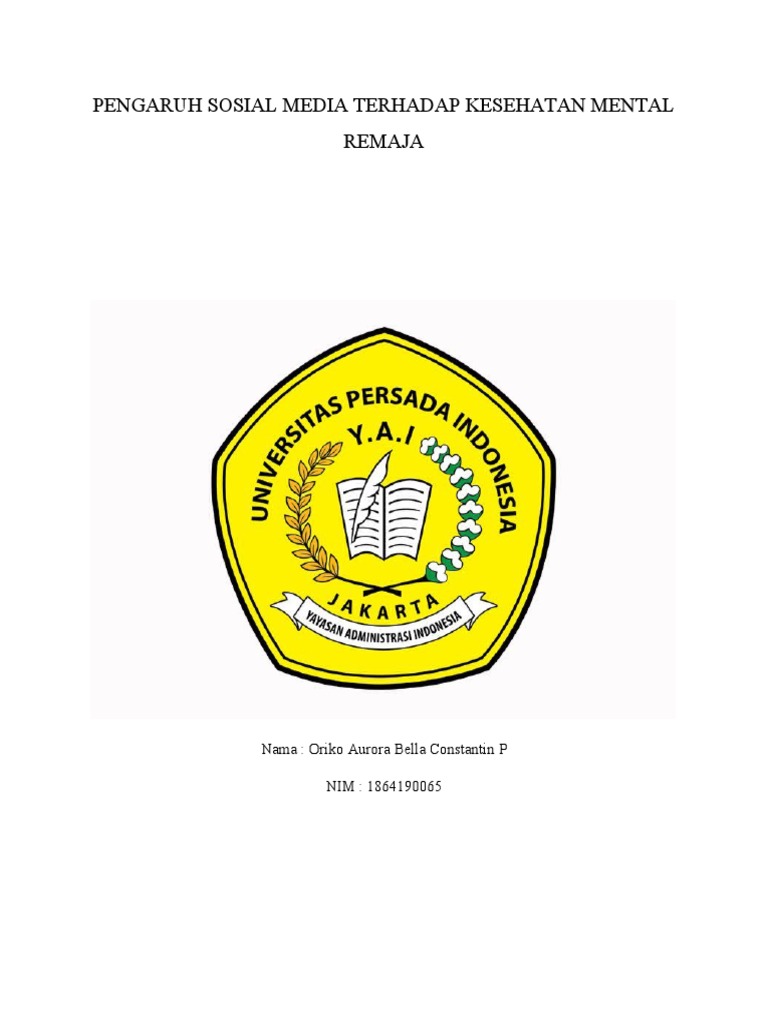 Penelitian Pengaruh Sosial Media Terhadap Kesehatan Mental Remaja | PDF | Ilmu Sosial