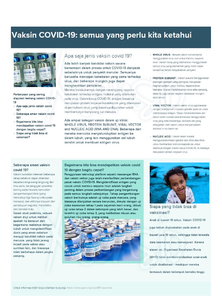Infografis Vaksin Covid 19 Pdf