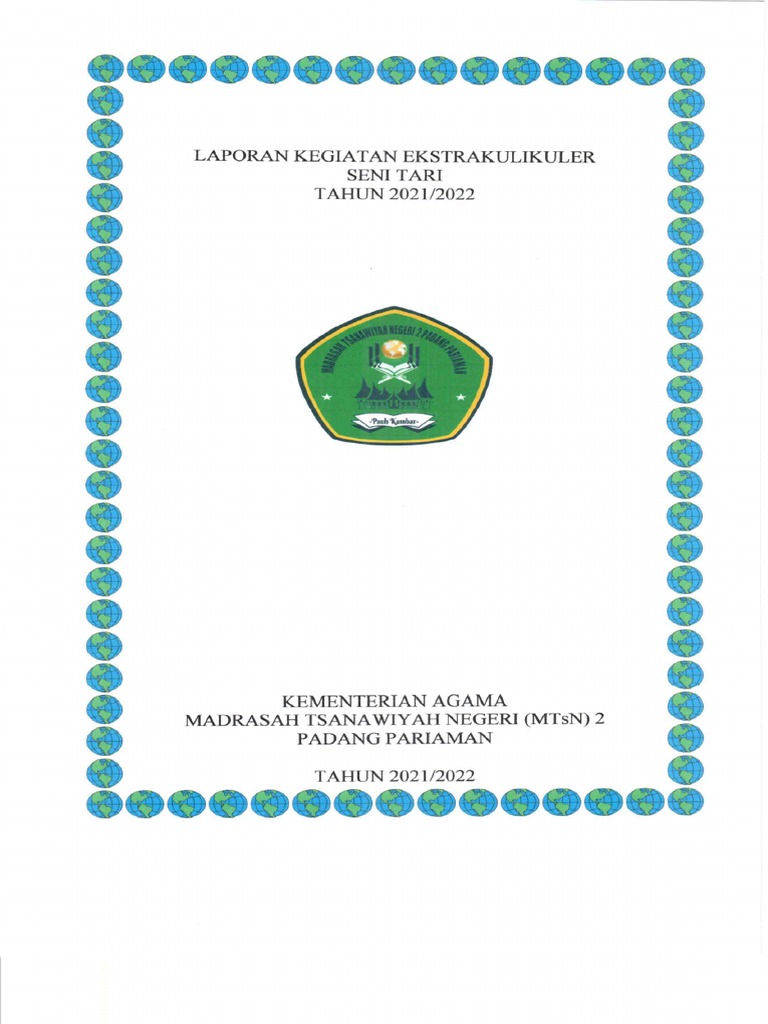 Laporan Kegiatan Ekstra Seni Tari | PDF