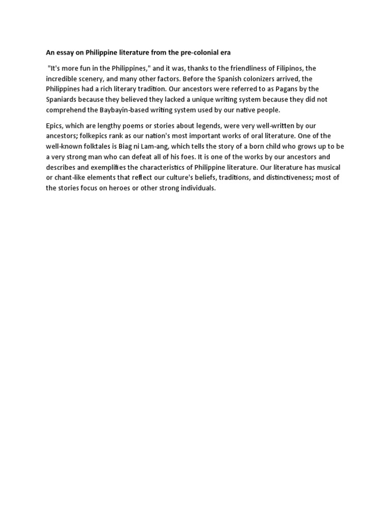 Pre Colonial | PDF | Classics