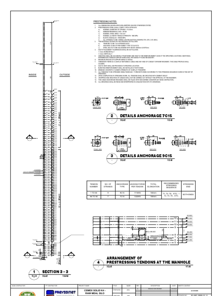 Cemex Solid K4 - Raw Meal Silo | PDF | Prestressed Concrete ...