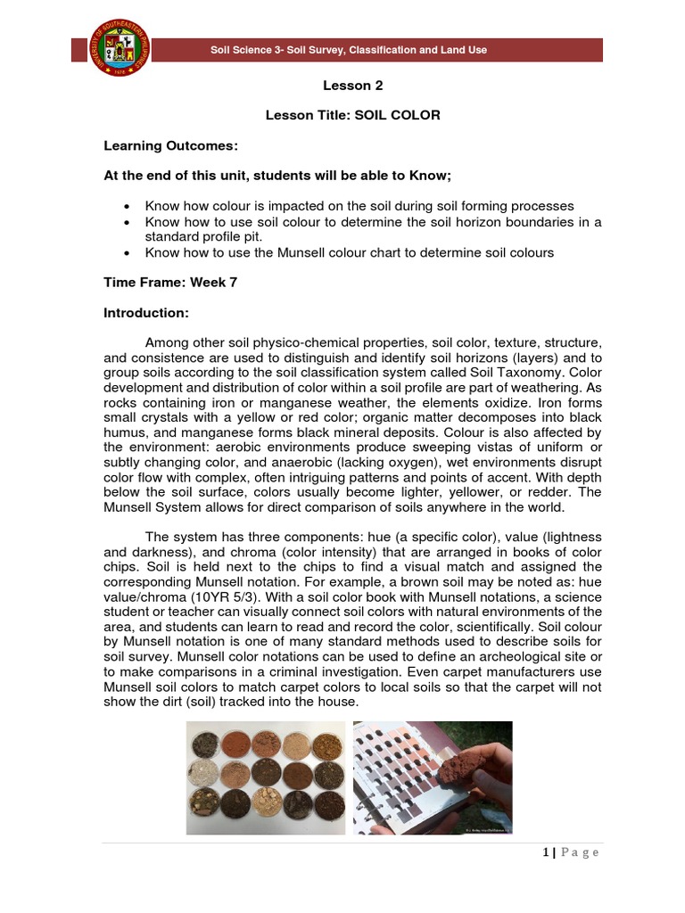 Understanding Soil Color Classification | PDF | Soil | Hue
