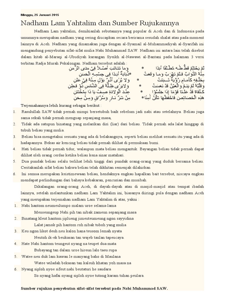 Lam Yahtalim | PDF | Agama & Spiritualitas