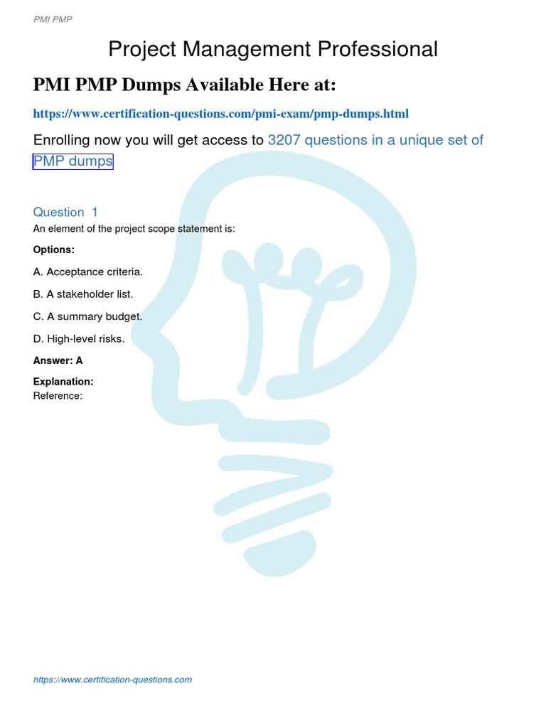 PMP PDF | PDF | Project Management | Risk