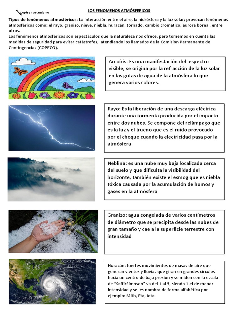 Fenomenos Atmósfericos | PDF | Relámpago | Atmósfera