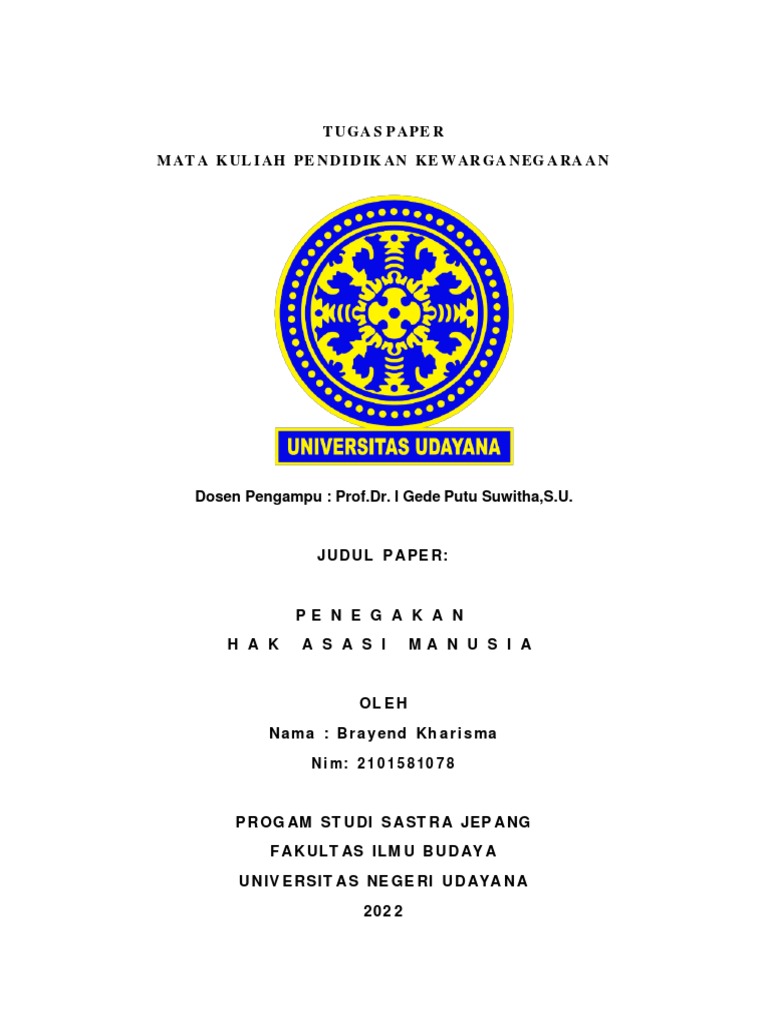 Brayend Kharisma Putra - Paper PKN | PDF