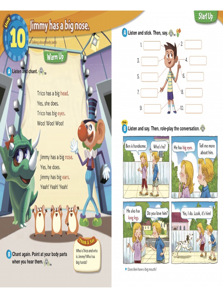 Lesson 8 - Body Parts | PDF