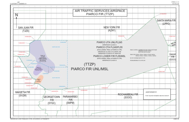 Piarco FIR Airspace Overview | PDF