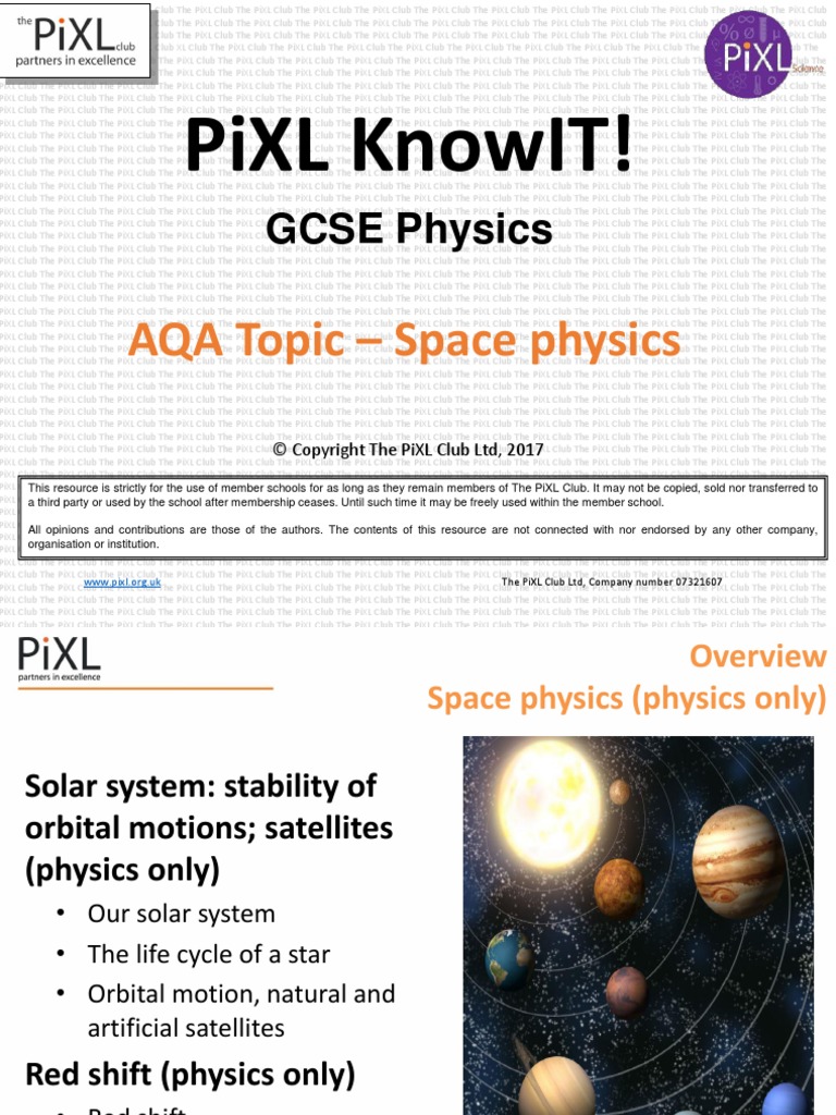 AQA Physics Space Physics KnowIT GCSE | PDF | Stars | Solar System