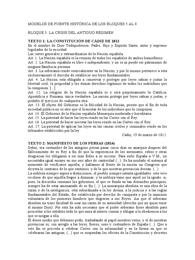 Modelos de Fuente Histórica de Los Bloques 5 Al 8 | Download Free PDF ...