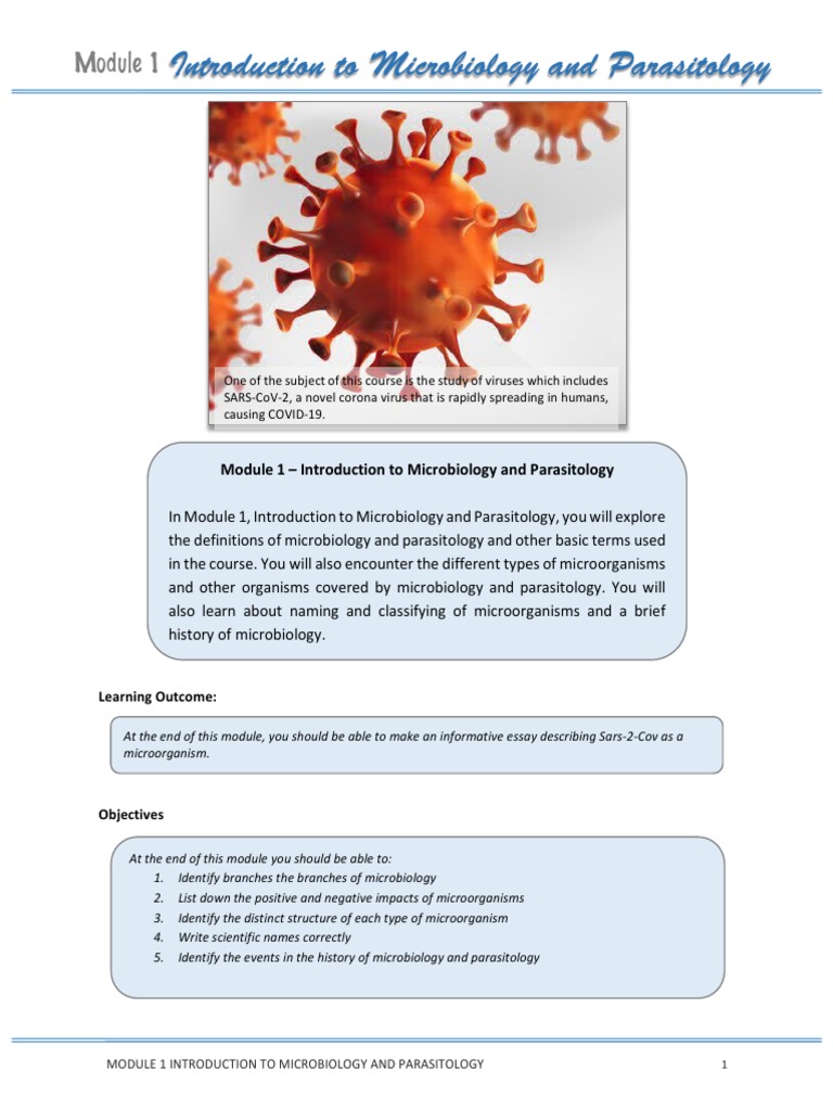 Module 1 - Introduction To Microbiology | PDF | Microbiology ...