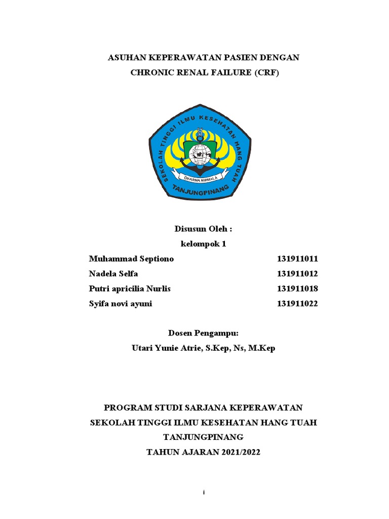 (Kritis) Kel.1 Asuhan Keperawatan Chronic Renal Failure-1 | PDF