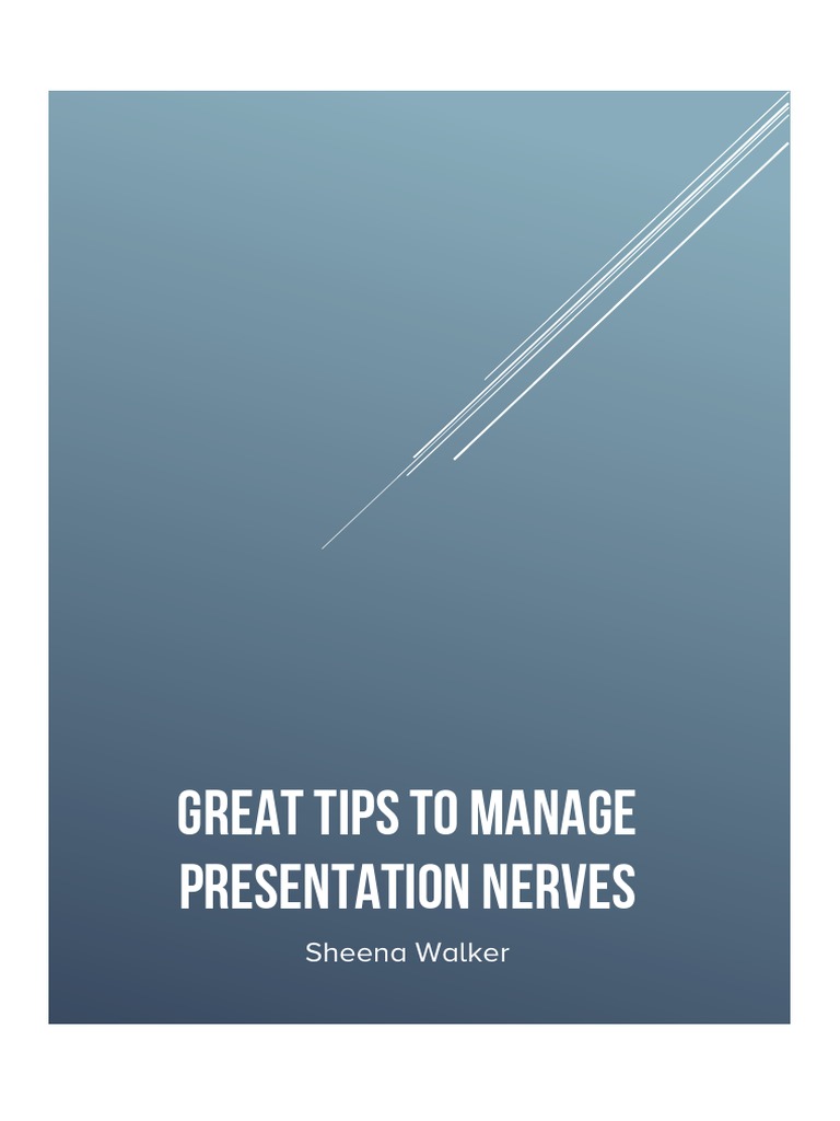 SixSteps To Conquering Presentation Nerves | PDF | Public Speaking ...