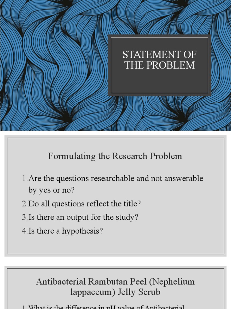Pr2 Statement of The Problem Sip | PDF | Hypothesis | Student's T Test