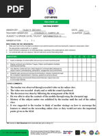 Grade 7 Integers Rubric Chart | PDF | Teaching Mathematics | Knowledge