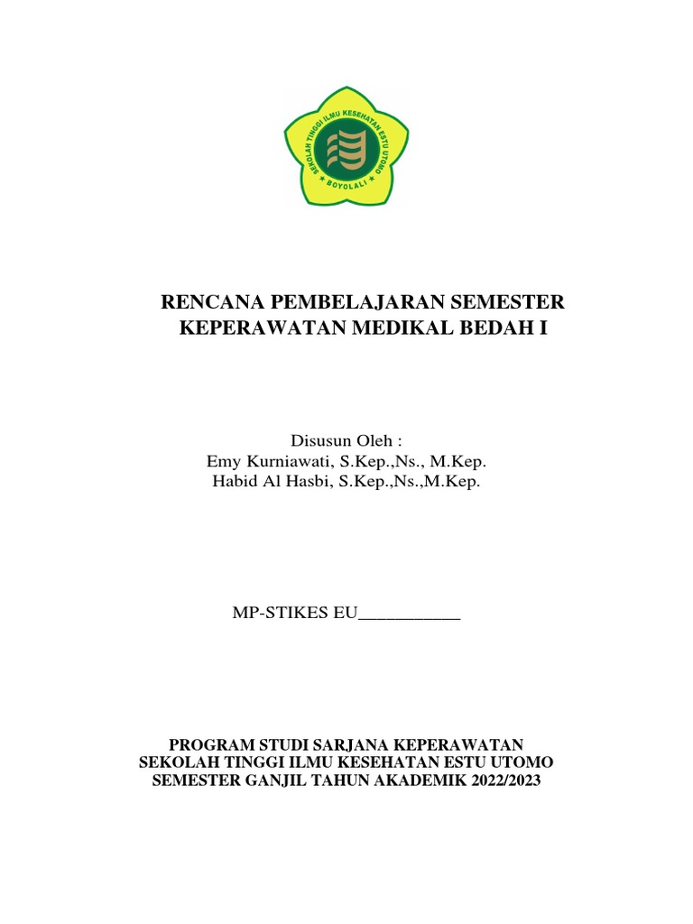 Rps KMB I Ganjil 2022-2023 | PDF