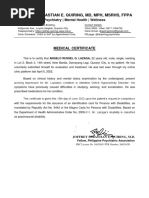 Medical Certificate (TAGUIG CITY) 111 | PDF | Diseases And Disorders ...