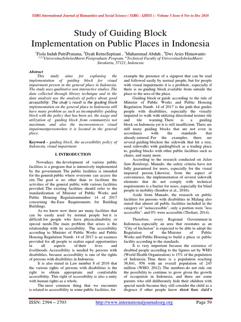 Guiding Block | PDF | Accessibility | Disability